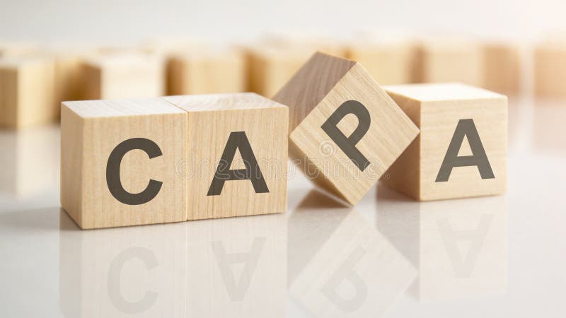 CAPA Symbol. Concept Word `CAPA, Corrective and Preventive Actions` on ...