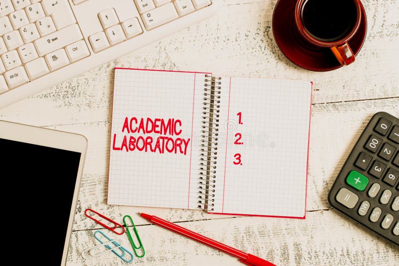 Text Caption Presenting Academic Laboratory. Concept Meaning Where ...