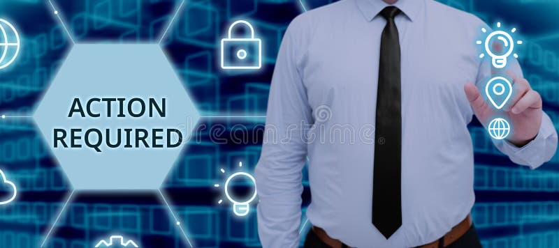 Text Caption Presenting Action Required. Concept Meaning Regard an ... Text Caption Presenting Action Required. Concept Meaning Regard an ...