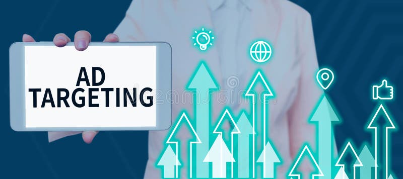 Text Caption Presenting Ad Targeting. Conceptual Photo Target the Most ...