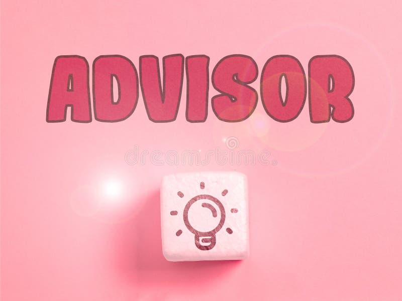 Text Caption Presenting Advisor. Business Approach Give Advice ...