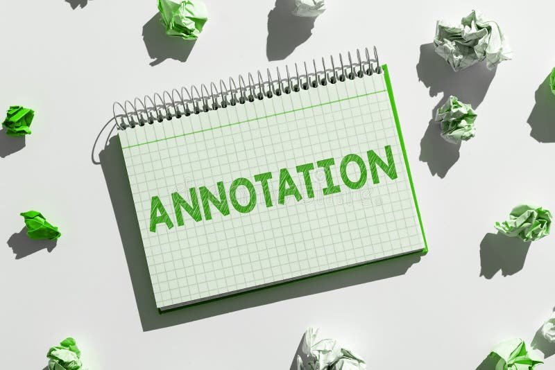 Text Caption Presenting Annotation. Business Approach Note Added by Way ...