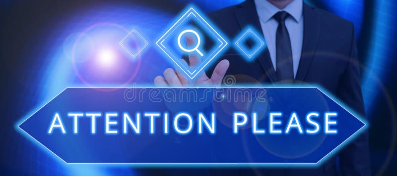 Text Caption Presenting Attention Pleaseasking People Sop Doing ... Text Caption Presenting Attention Pleaseasking People Sop Doing ...