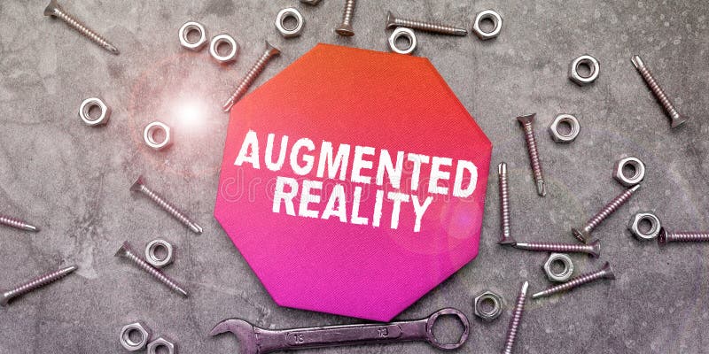 Text Caption Presenting Augmented Reality. Concept Meaning Technology ... Text Caption Presenting Augmented Reality. Concept Meaning Technology ...