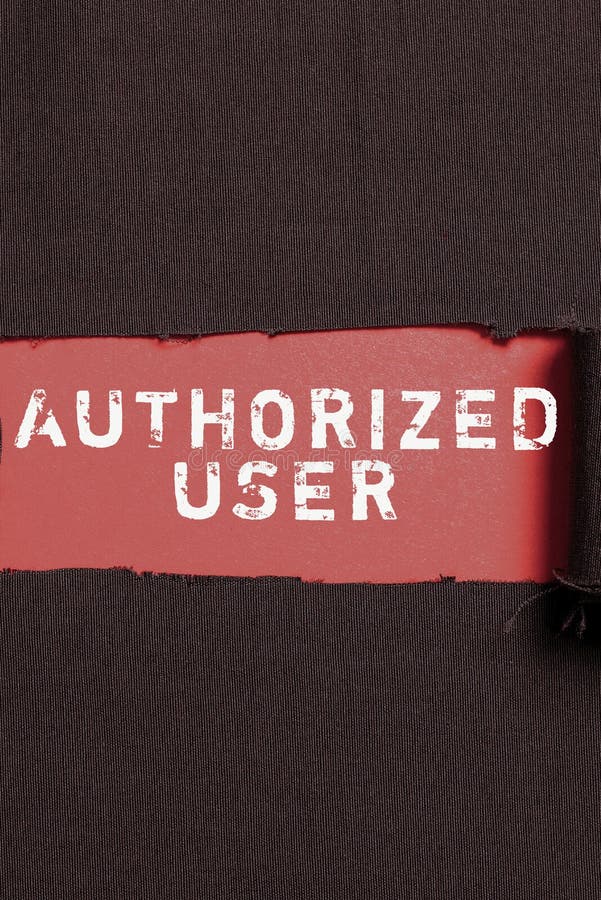 Text Caption Presenting Authorized User. Word for Create Extra Exact ...