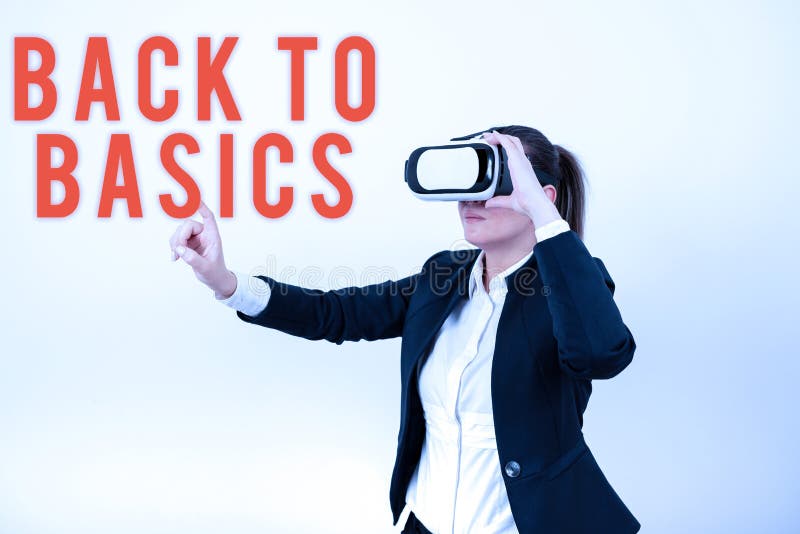 Text Caption Presenting Back To Basics. Business Overview Return Simple ...