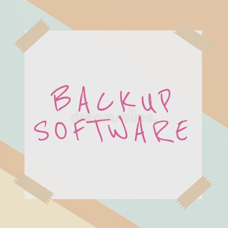 Text Caption Presenting Backup Software. Concept Meaning Boundary ...