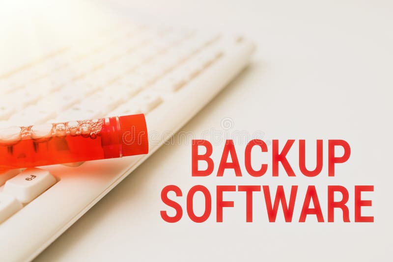 Text Caption Presenting Backup Software. Word for Create Extra Exact ...
