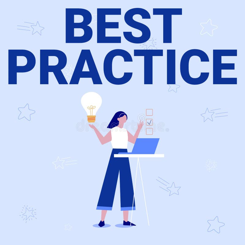 Text Caption Presenting Best Practice. Word for Method Systematic ...