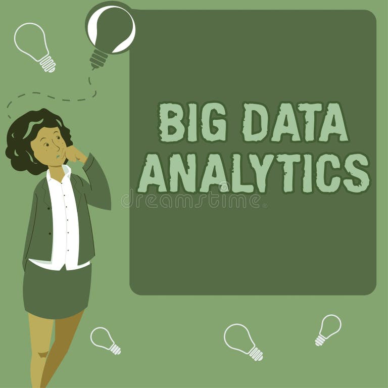 Text Showing Inspiration Big Data AnalyticsThe Process of Examining ...