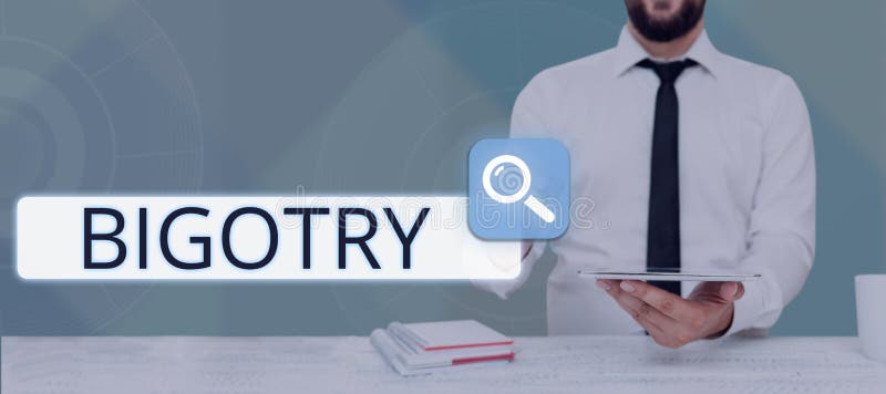 Text Caption Presenting Bigotry. Internet Concept Obstinate or ... Text Caption Presenting Bigotry. Internet Concept Obstinate or ...
