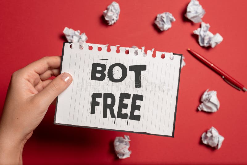 Text Caption Presenting Bot Free Word For A Computer Program That
