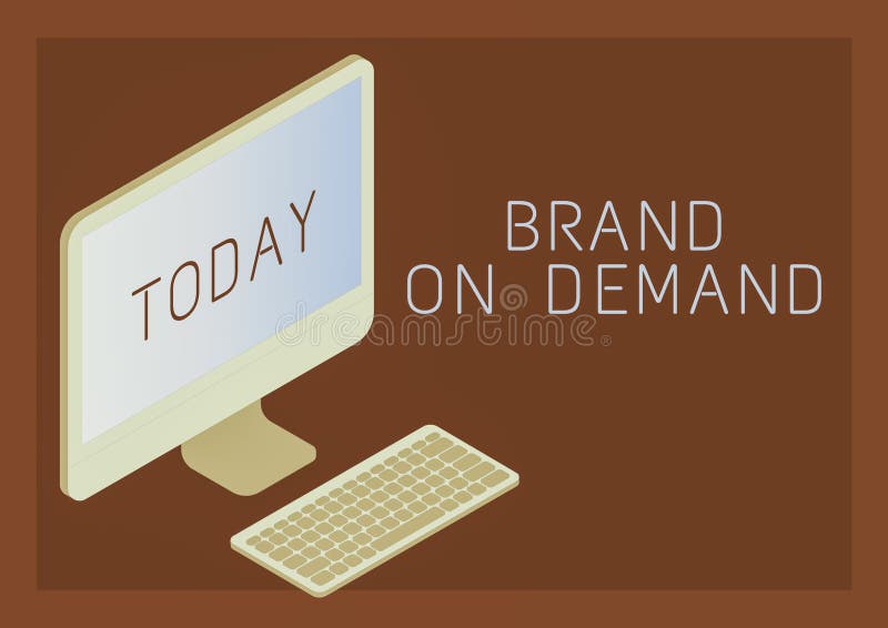 Text Caption Presenting Brand on Demand. Word Written on Products or ... Text Caption Presenting Brand on Demand. Word Written on Products or ...