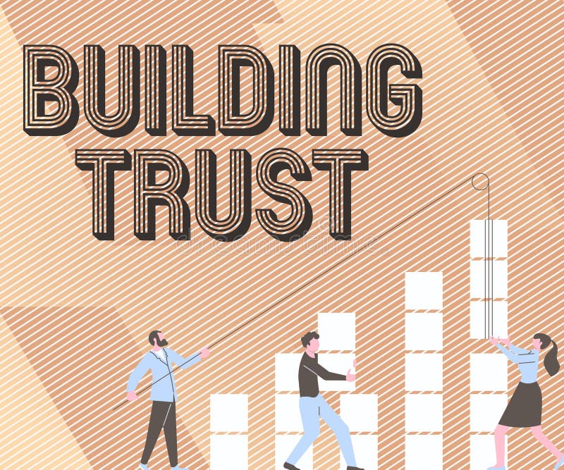 Text Caption Presenting Building Trust. Business Concept Activity of ...