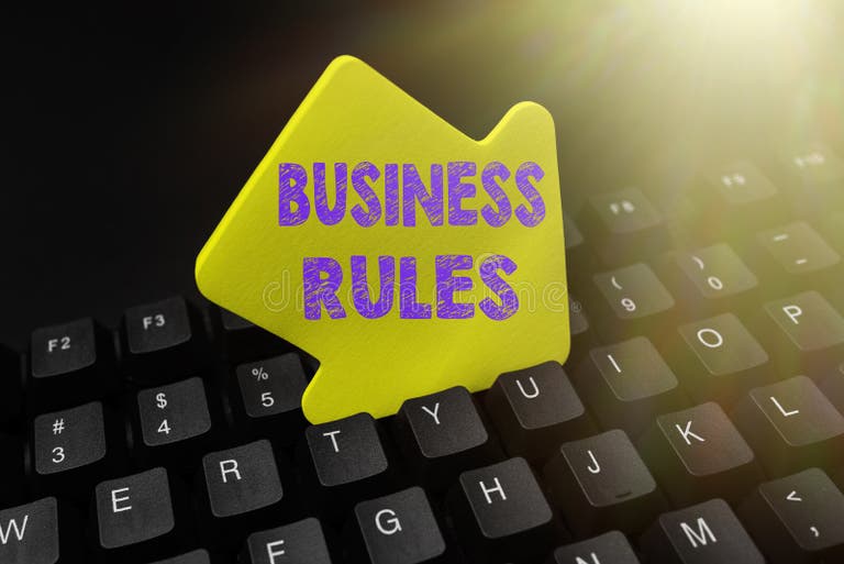 Text Caption Presenting Business Rules. Business Concept a Specific ...