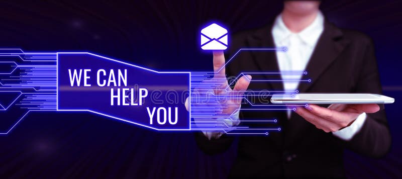 Text Caption Presenting we Can Help You. Business Idea Support ...