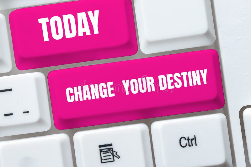 Text Caption Presenting Change Your Destiny. Concept Meaning Formal ... Text Caption Presenting Change Your Destiny. Concept Meaning Formal ...