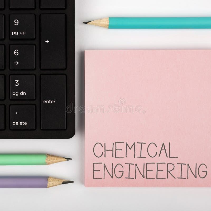 Text Caption Presenting Chemical Engineering. Conceptual Photo ...