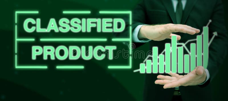 Text Caption Presenting Classified Product. Concept Meaning Sensitive ... Text Caption Presenting Classified Product. Concept Meaning Sensitive ...