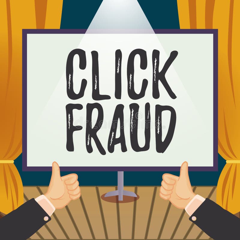 Text Caption Presenting Click Fraud. Conceptual Photo Practice of ...