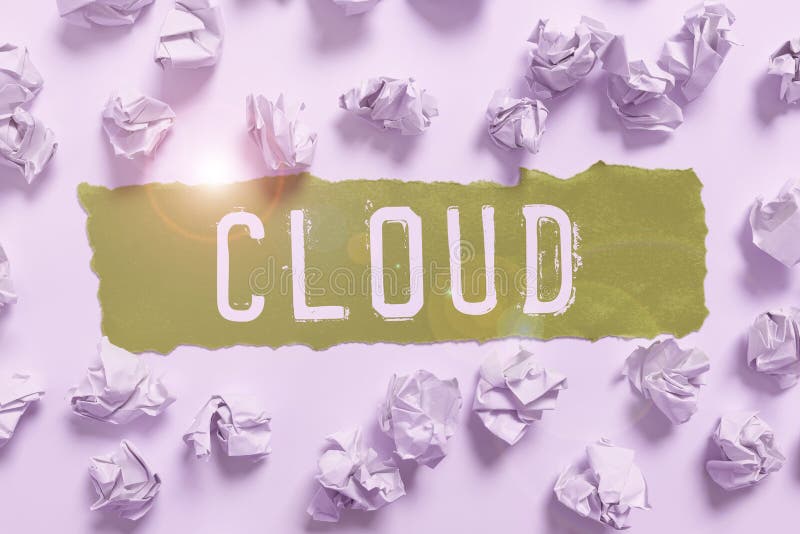 Text Caption Presenting Cloud. Business Idea Running Workloads Remotely Over Internet in ...