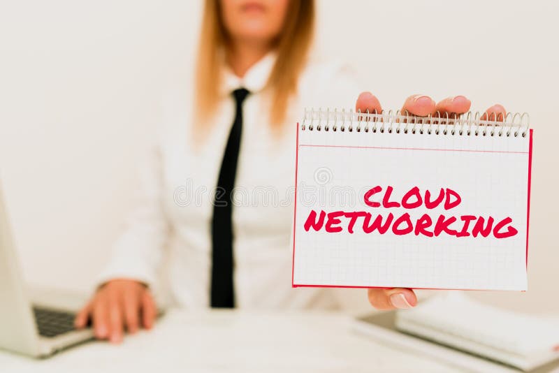 Text Caption Presenting Cloud Networking. Business Idea is Term ...