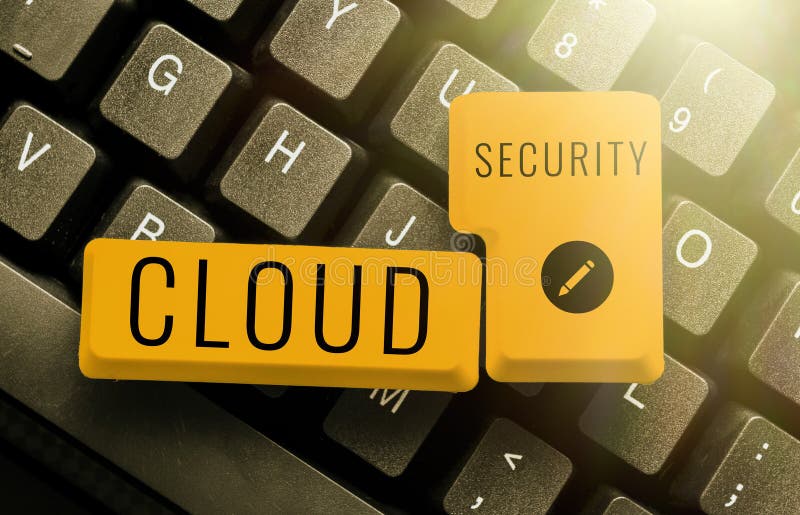Sign Displaying Cloud Security. Business Concept Imposing a Secured ... Sign Displaying Cloud Security. Business Concept Imposing a Secured ...