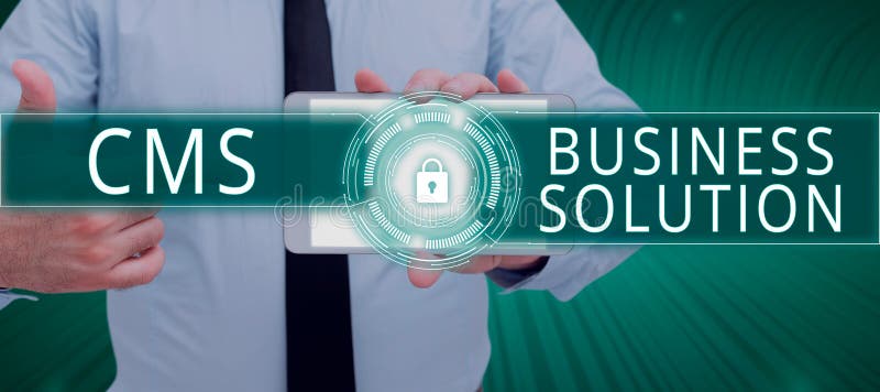 Text Showing Inspiration Cms Business Solution. Word Written on ... Text Showing Inspiration Cms Business Solution. Word Written on ...