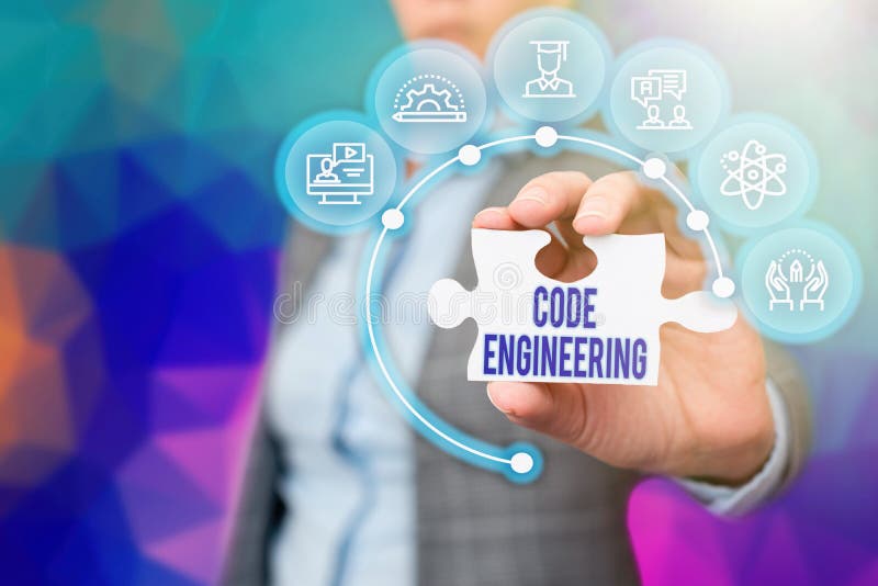 Engineering puzzle. stock image. Image of design, blue - 21420143