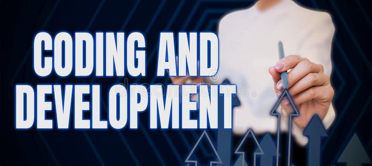 Text Caption Presenting Coding and Development. Conceptual Photo ...