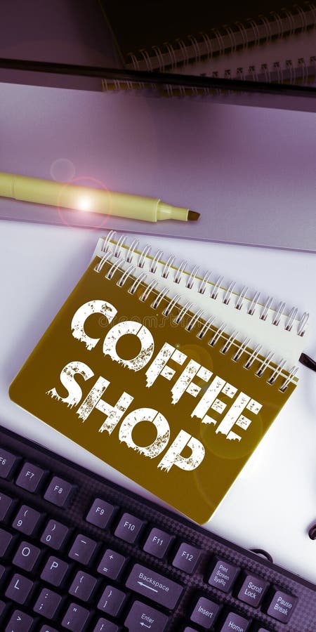 Handwriting Text Coffee Shop. Business Idea Small Informal Restaurant ...