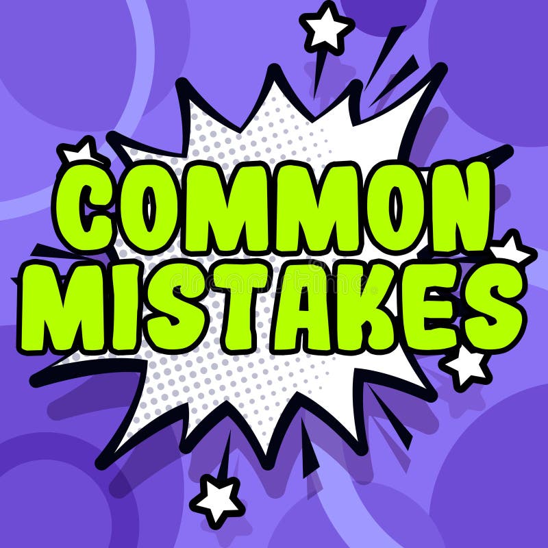 Text Caption Presenting Common Mistakes. Business Overview Actions that ...