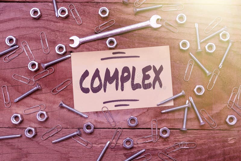 Text Caption Presenting Complex. Word Written on the Significant Ideas ...