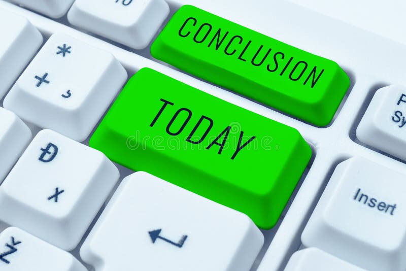 Text Caption Presenting Conclusion. Business Concept Results Analysis ...
