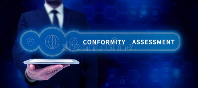 Text Caption Presenting Conformity Assessment. Internet Concept ...