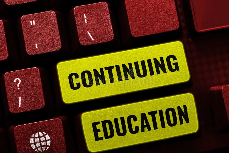 Text Caption Presenting Continuing Education. Internet Concept ...