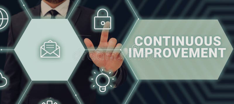 Text Caption Presenting Continuous Improvement. Business Concept Making ...