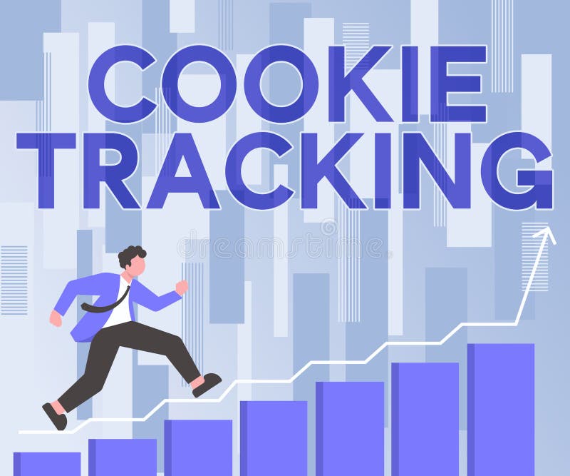 Text Caption Presenting Cookie Tracking. Business Idea Data Stored in ...