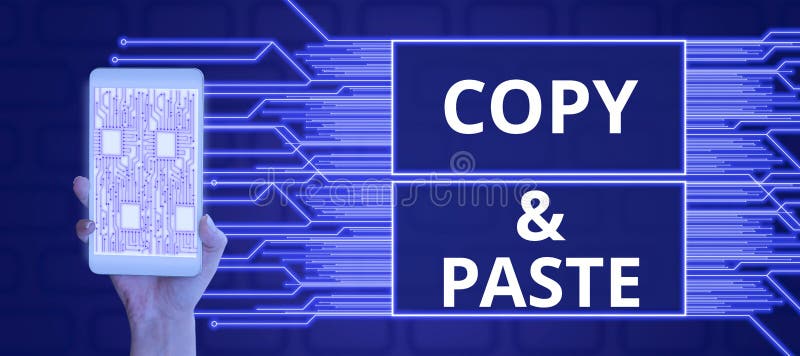 Writing Displaying Text Copy Paste. Business Overview an Imitation ...