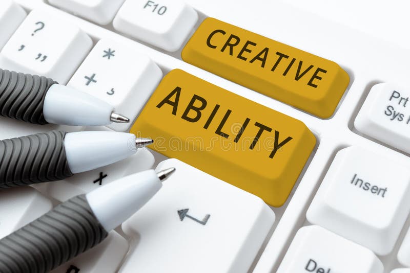 Text Caption Presenting Creative Ability. Conceptual Photo Process of ...