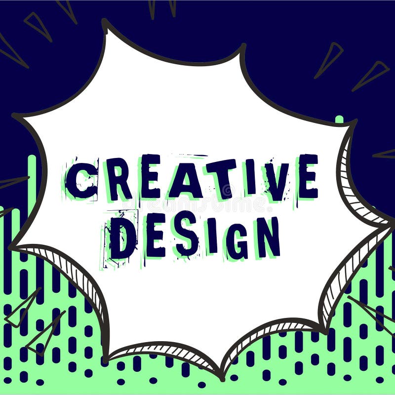 Text Caption Presenting Creative Design. Business Idea a Visual Element ...