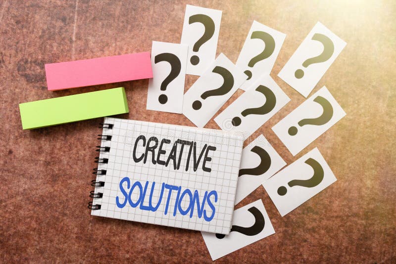 Text Caption Presenting Creative Solutions. Business Concept Mental ...