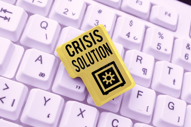 Writing Displaying Text Crisis Solution. Business Idea Process by Which ...