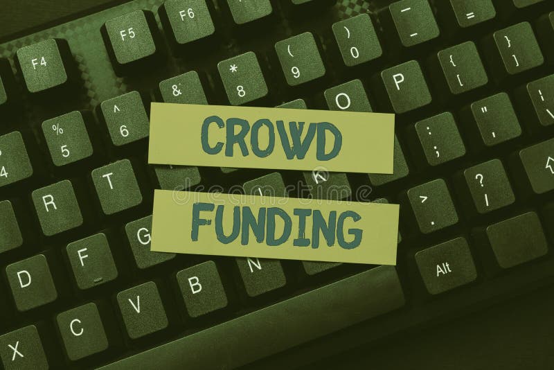 Conceptual Display Crowd Funding. Business Idea Fundraising Kickstarter ... Conceptual Display Crowd Funding. Business Idea Fundraising Kickstarter ...