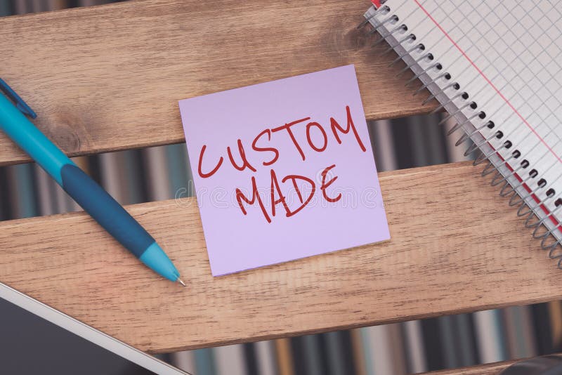 Conceptual Display Custom Made. Business Concept Personalized Object ...