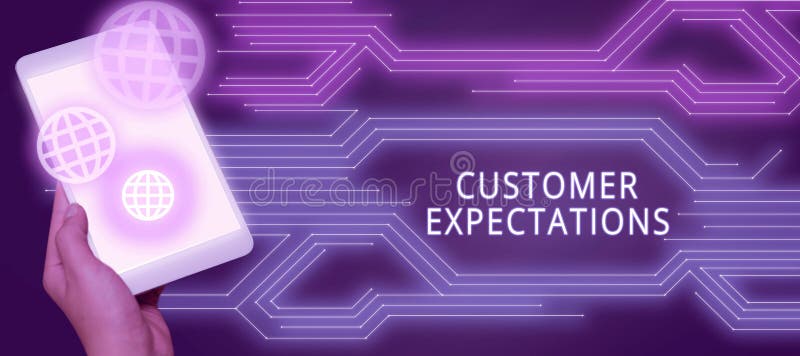 Conceptual Caption Customer Expectations. Conceptual Photo Benefits a ...