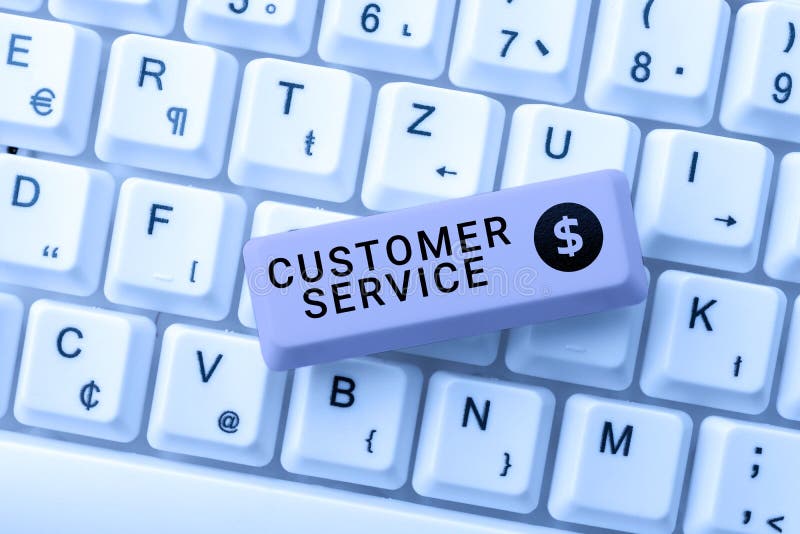 Hand Writing Sign Customer Serviceprocess of Ensuring Client ...