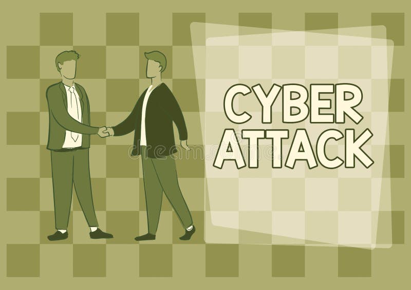 Text Caption Presenting Cyber Attack. Business Approach an Attempt by ...