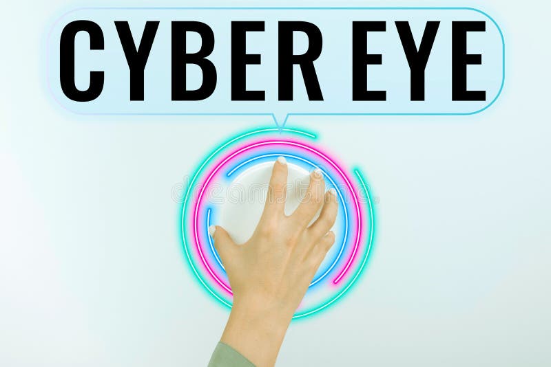 Text Caption Presenting Cyber Eye. Business Idea Tool Engages in ... Text Caption Presenting Cyber Eye. Business Idea Tool Engages in ...