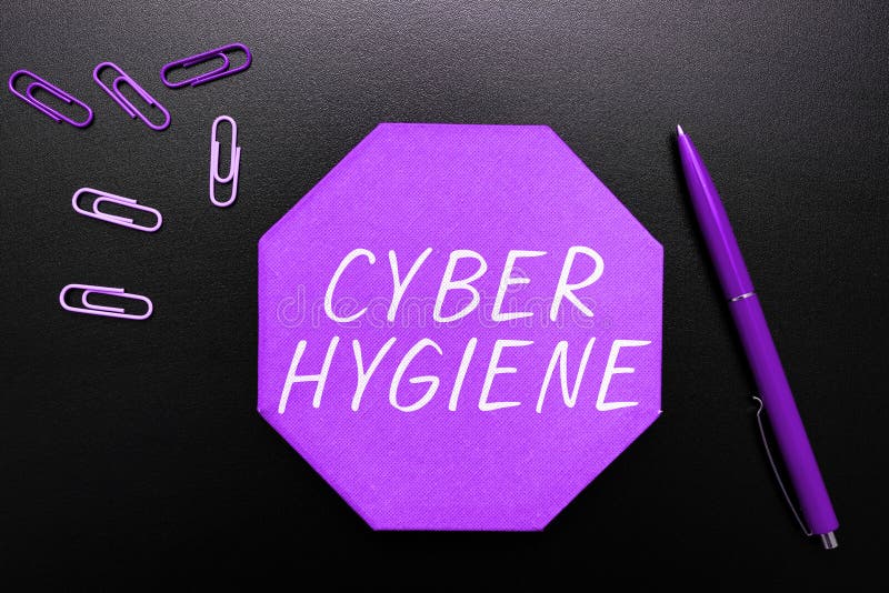 Text Caption Presenting Cyber Hygiene. Conceptual Photo Steps that ...